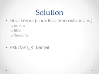 Real-time soultion | PPT