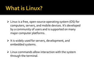 Linux basic command for day to day linux taskwork | PPT