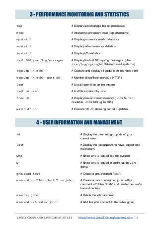 Linux command line cheat sheet