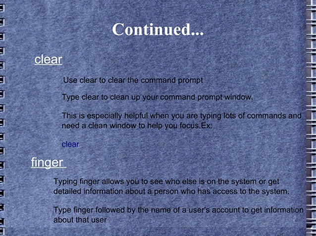 Linux Commands Ppt 5466