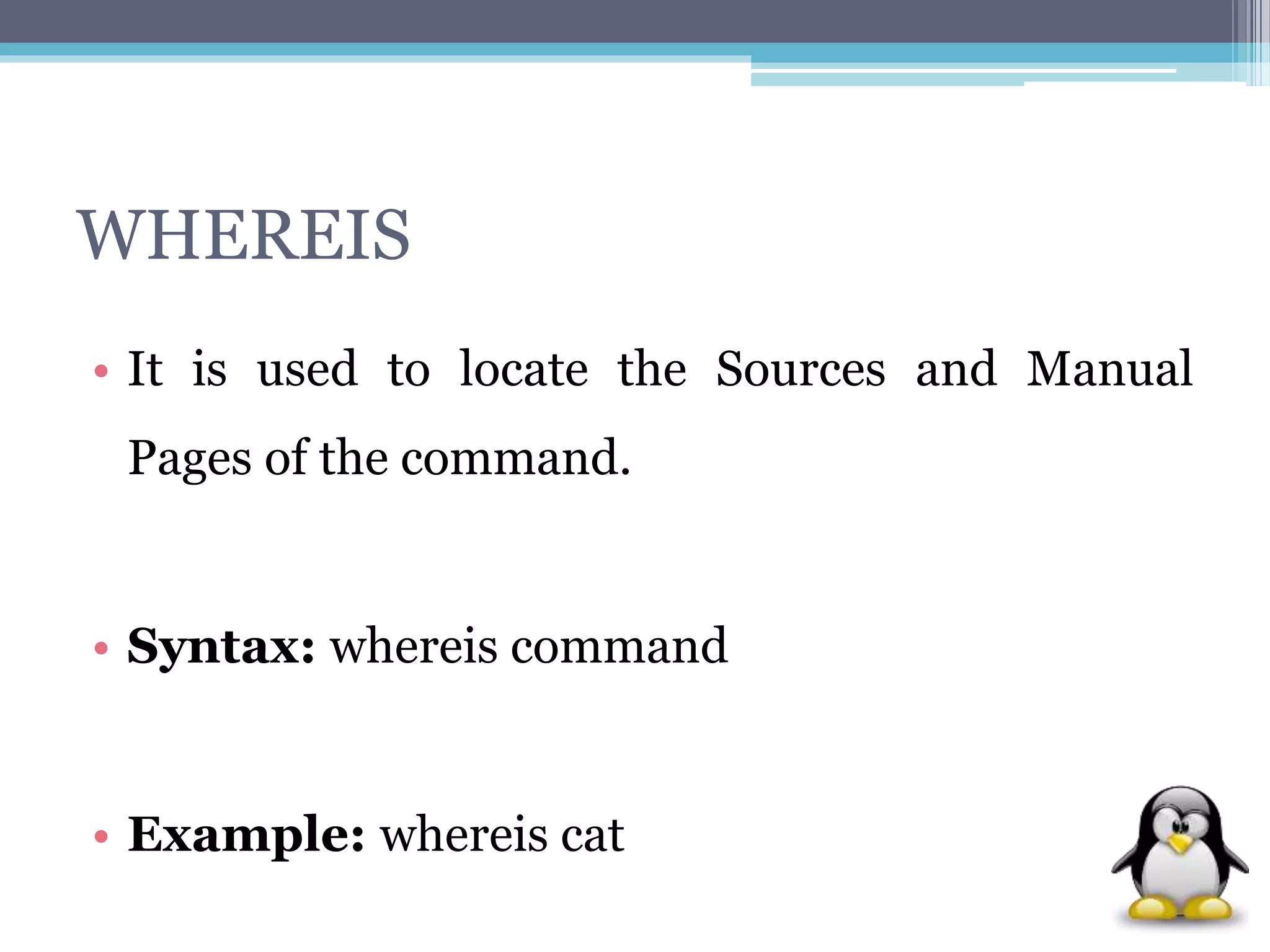 Linux commands | PPTX