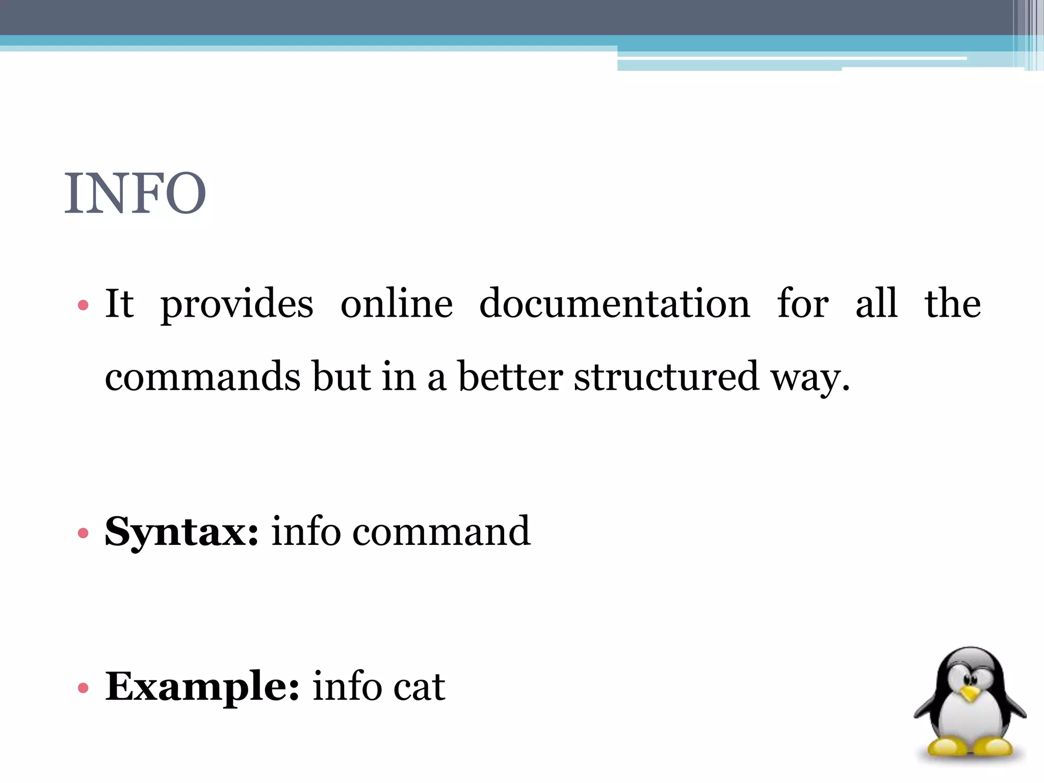 Linux commands | PPTX