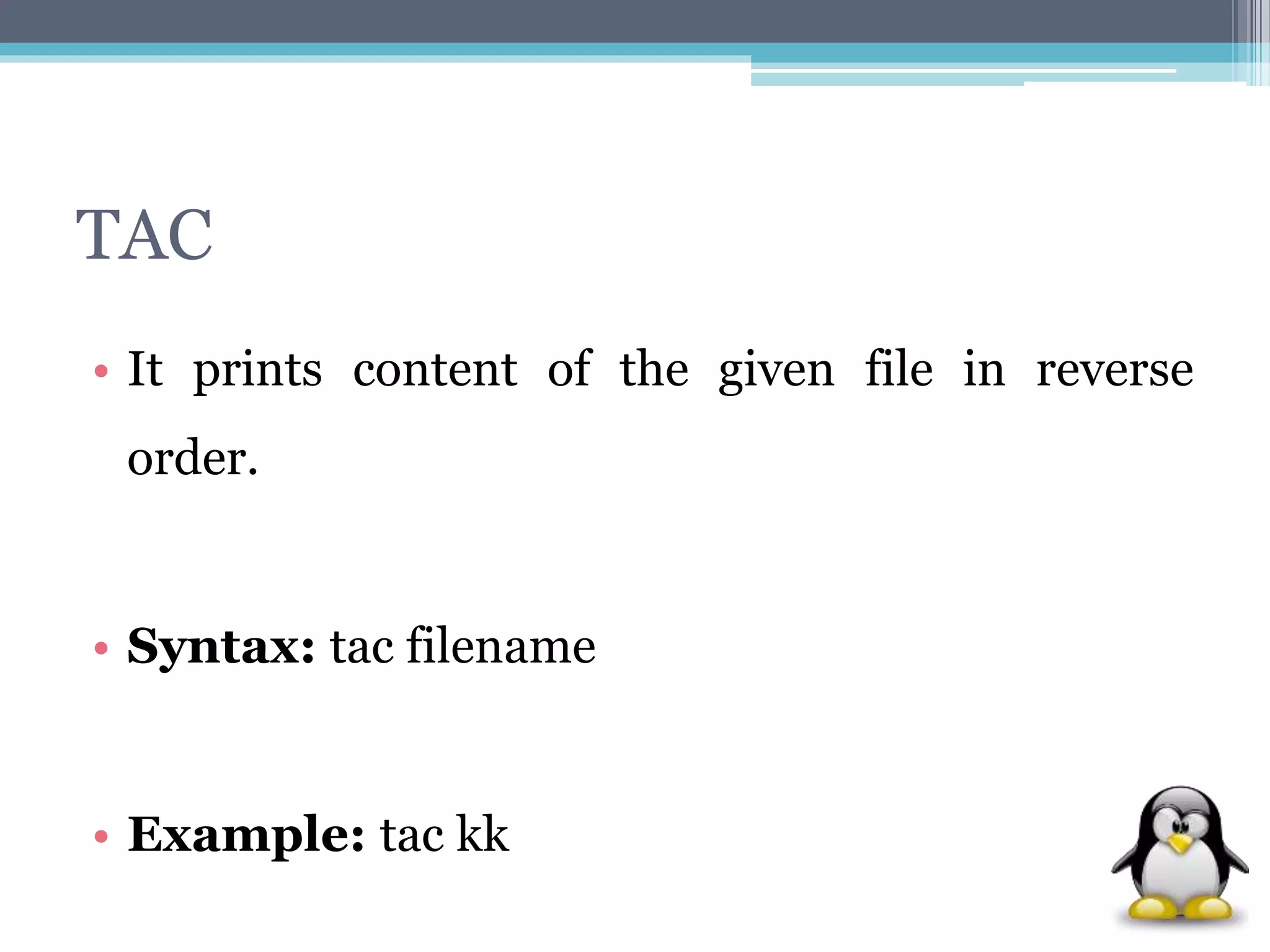 Linux commands | PPTX