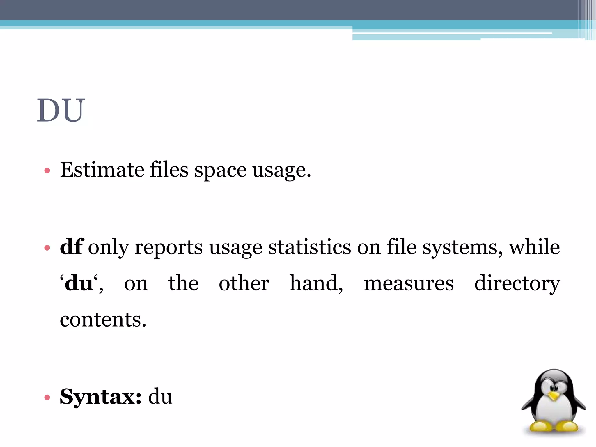 Linux commands | PPTX
