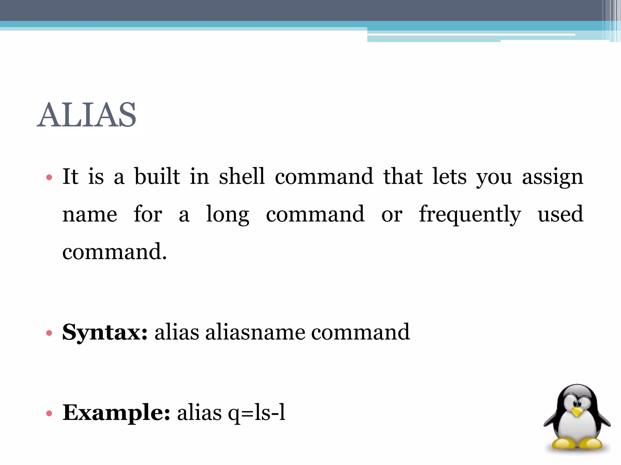Linux commands | PPTX