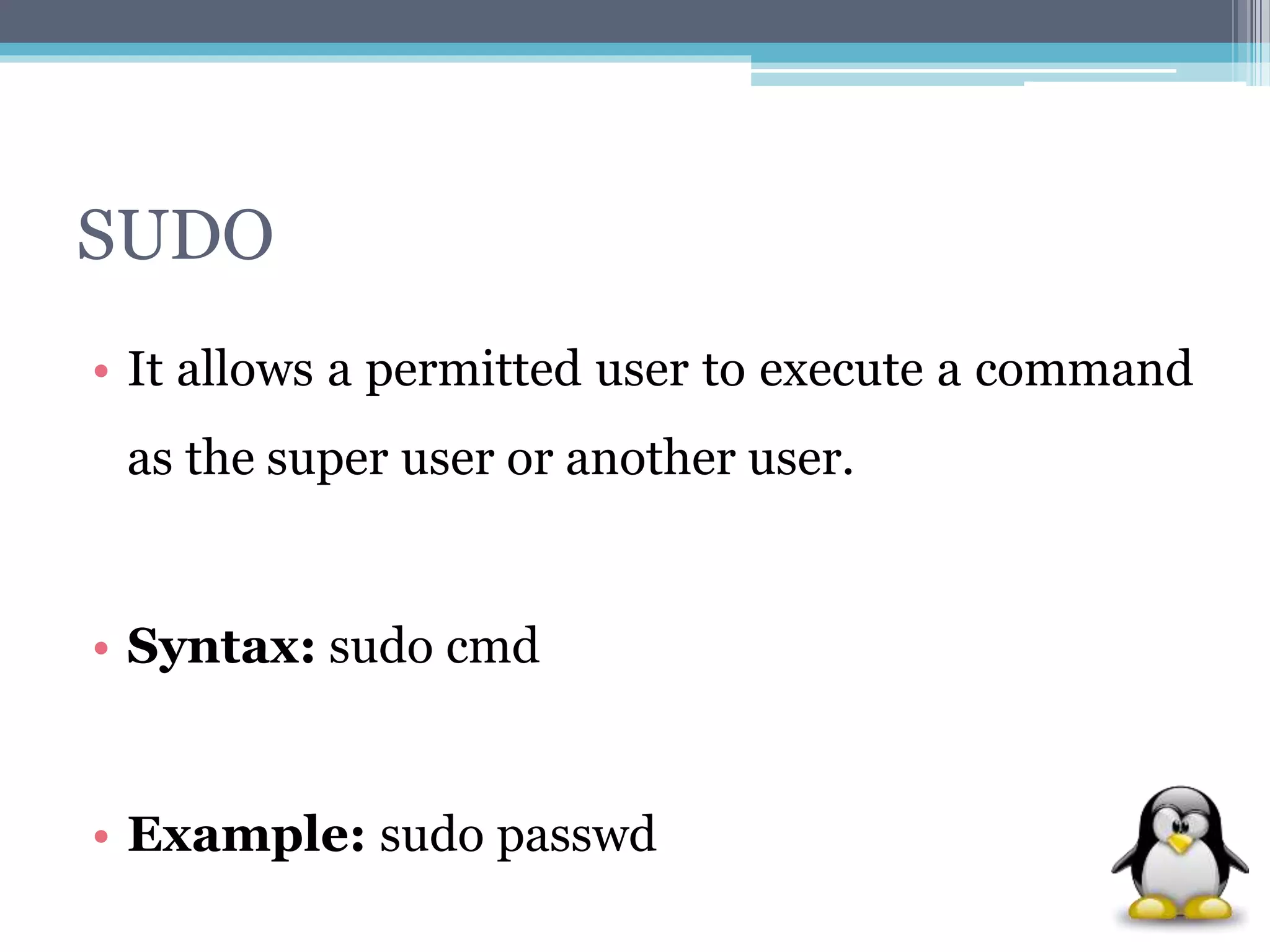Linux commands | PPTX