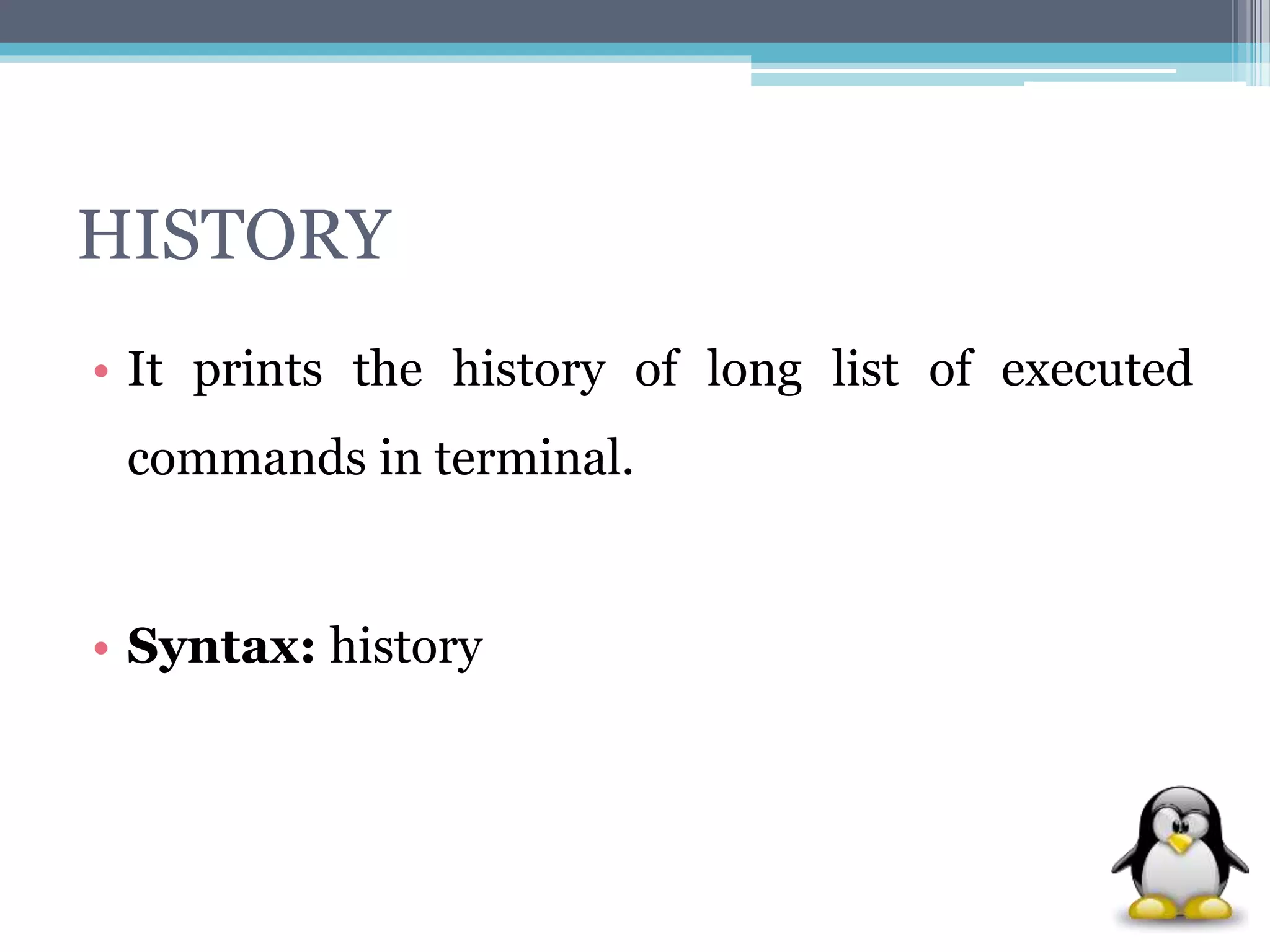 Linux commands | PPTX