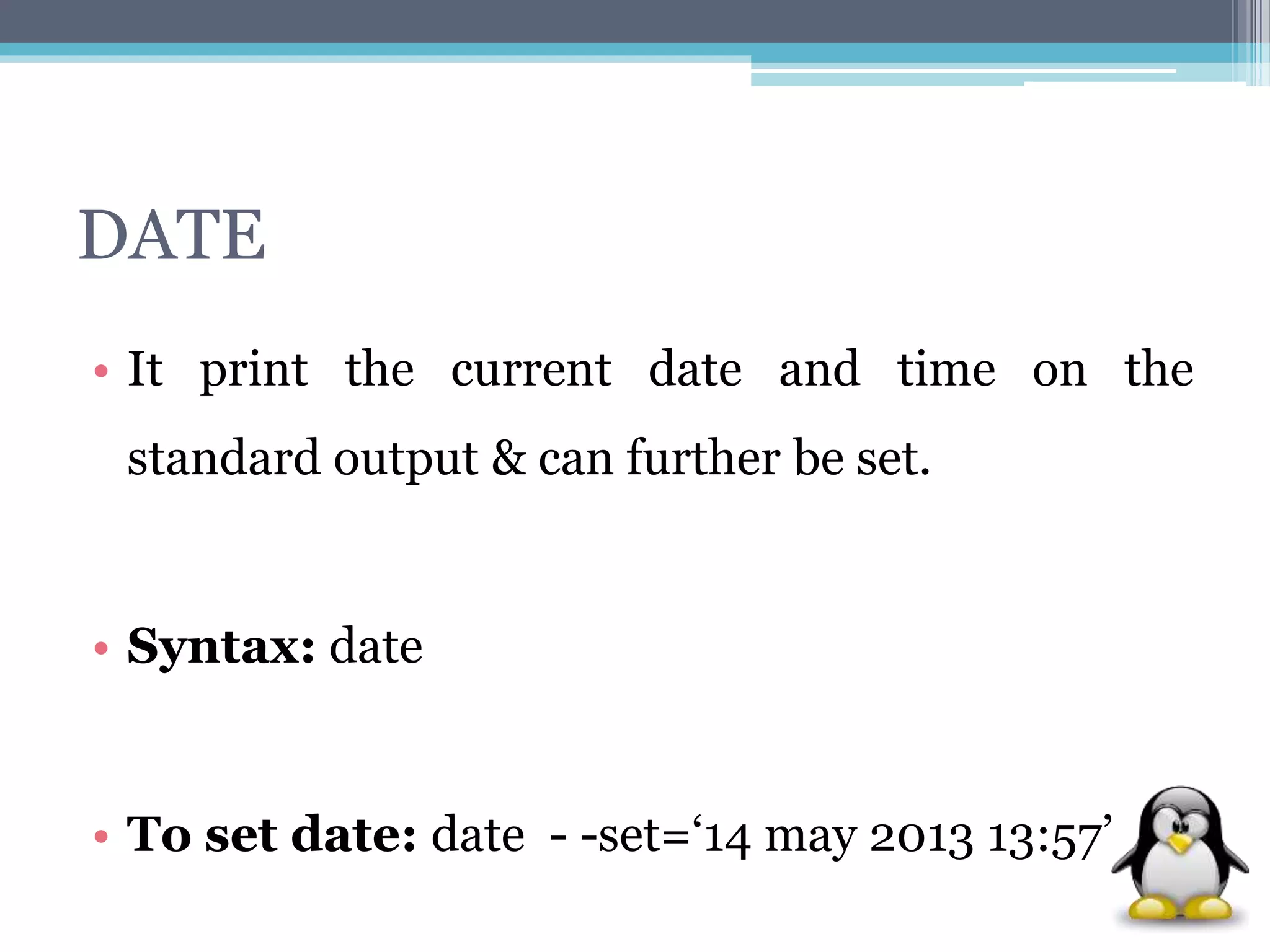Linux commands | PPTX