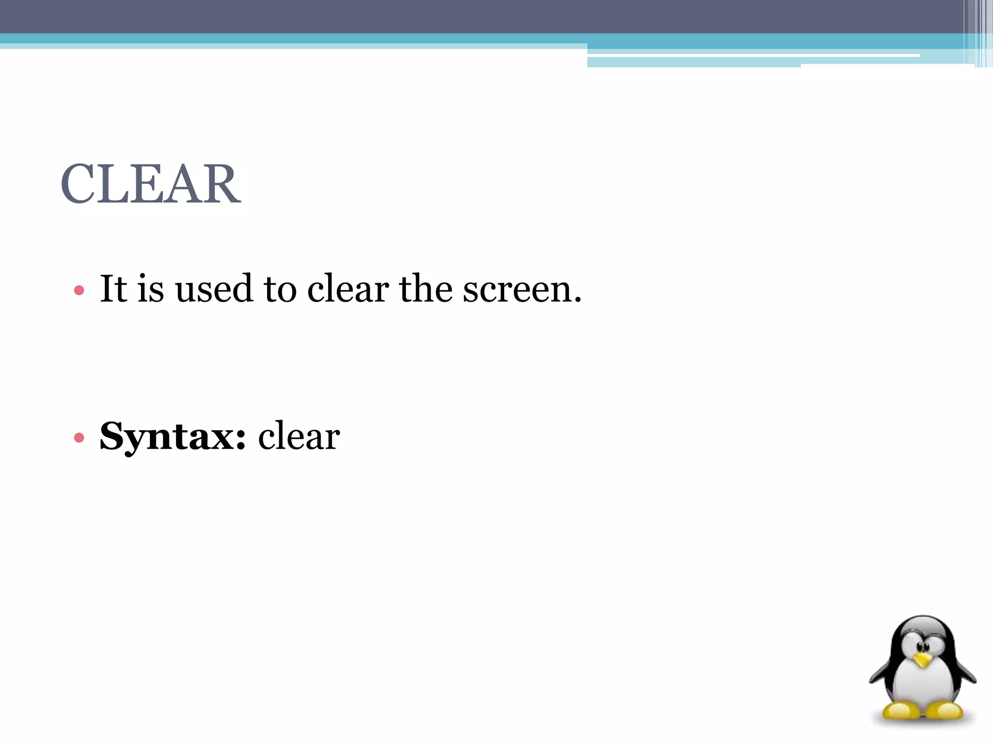 Linux commands | PPTX