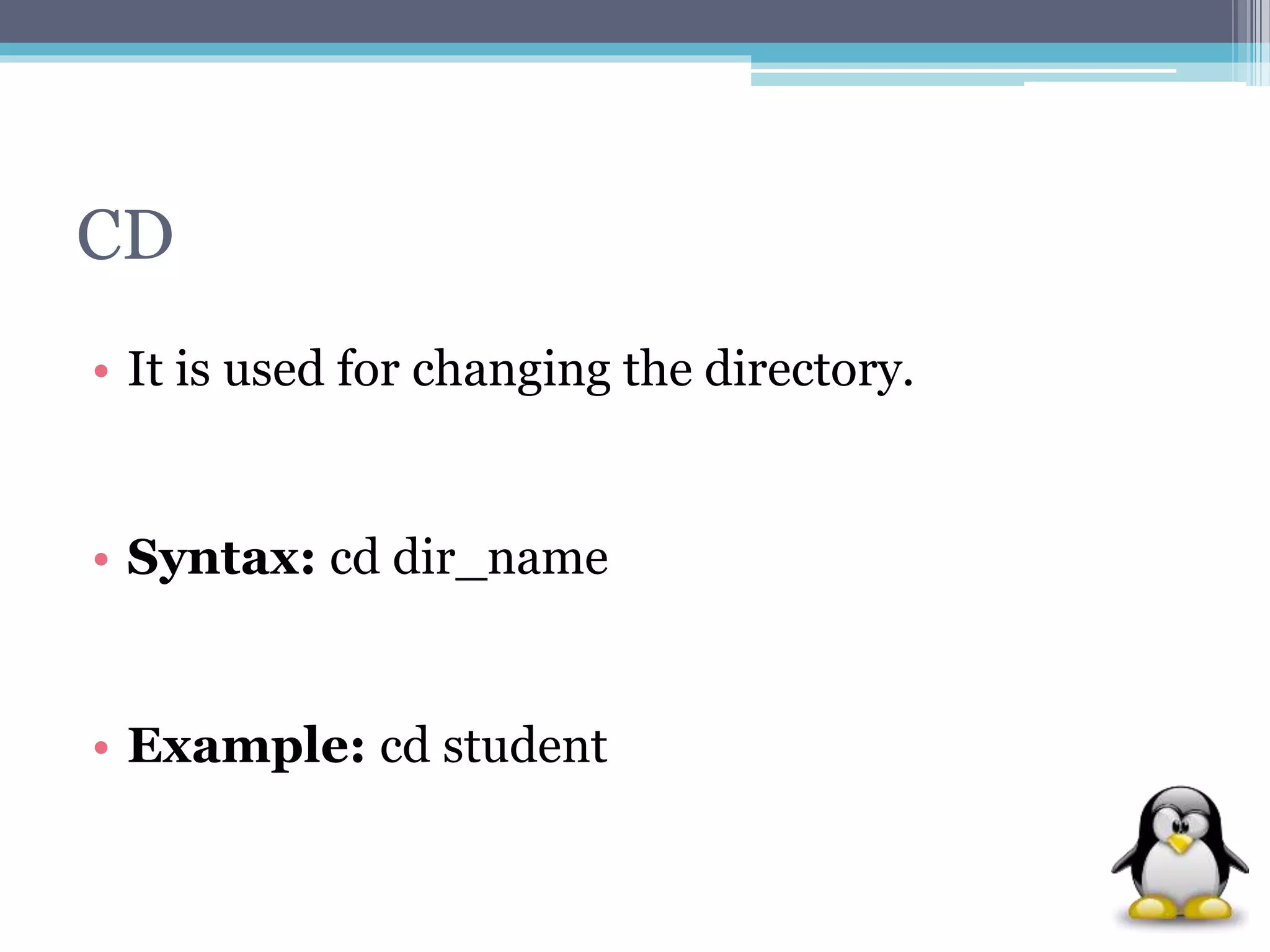 Linux commands | PPTX