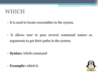 Linux commands | PPTX