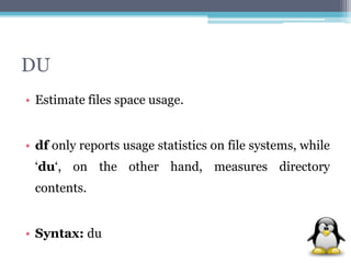Linux commands | PPTX