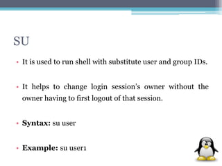 Linux commands | PPTX