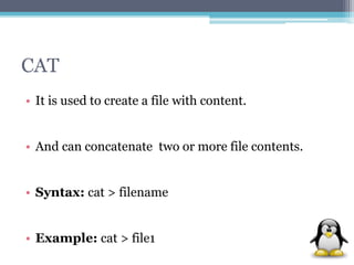 Linux commands | PPTX