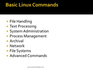 Basic Linux commands | PDF