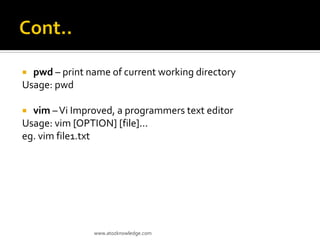 Basic Linux commands | PDF