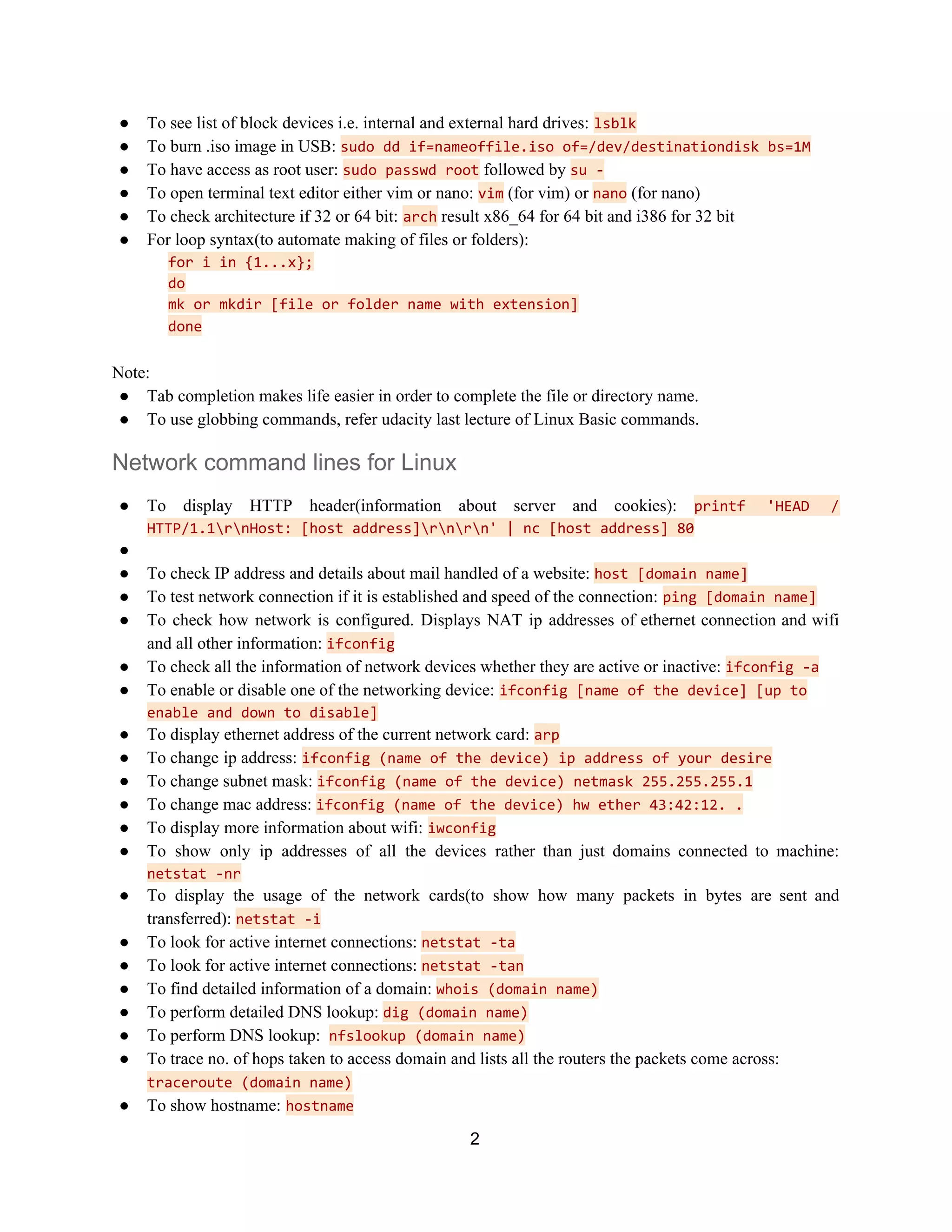 Linux Commands - Cheat Sheet | PDF