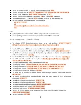 Linux Commands - Cheat Sheet | PDF