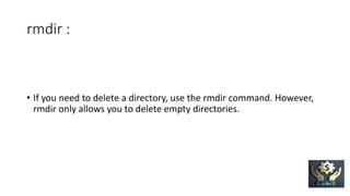 Linux commands | PPTX