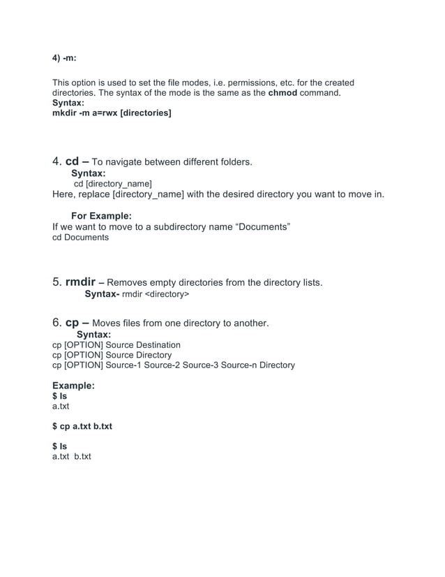 linux commands.pdf | Operating Systems | Computer Software and Applications