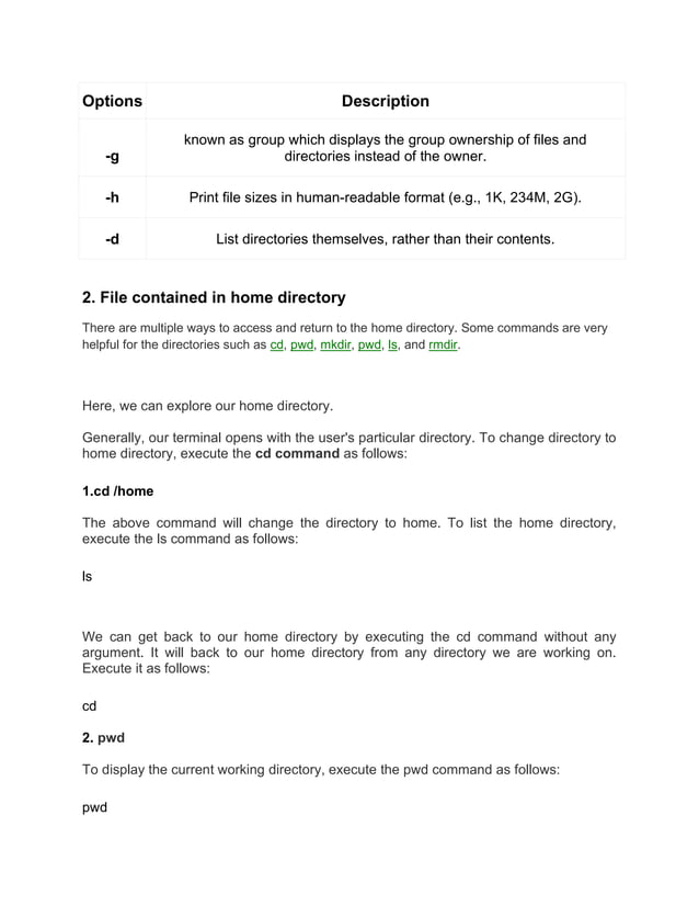 linux commands.pdf | Operating Systems | Computer Software and Applications