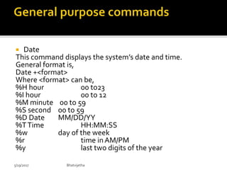 Linux commands part4 | PPTX | Operating Systems | Computer Software and Applications