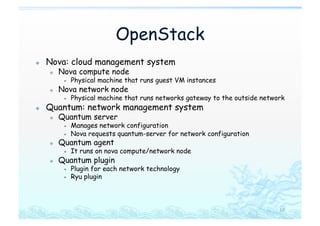 Ryu: network operating system | PPT