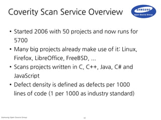 Static Analysis of Your OSS Project with Coverity | PPT