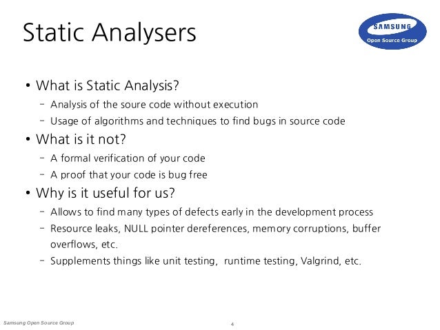 Static Analysis of Your OSS Project with Coverity