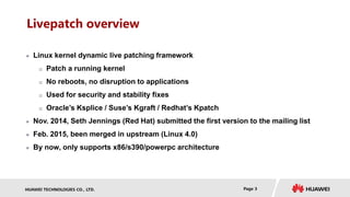Obstacles & Solutions for Livepatch Support on ARM64 Architecture | PPT