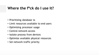 Linux cgroups and namespaces | PDF