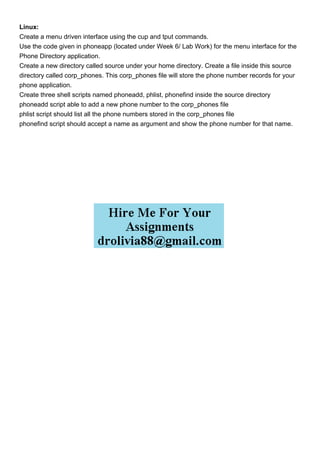 Linux Create a menu driven interface using the cup and tput.pdf