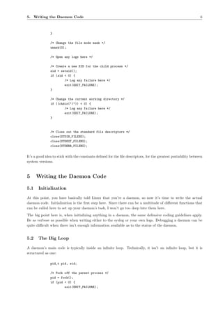 Linux Daemon Writting | PDF | Operating Systems | Computer Software and Applications