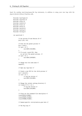 Linux Daemon Writting | PDF | Operating Systems | Computer Software and Applications