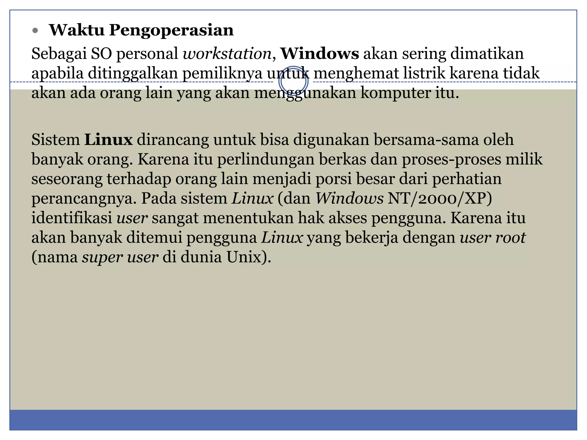 Linux dan windows | PPT