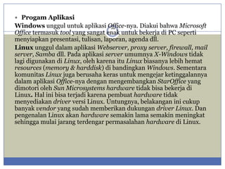 Linux dan windows | PPT