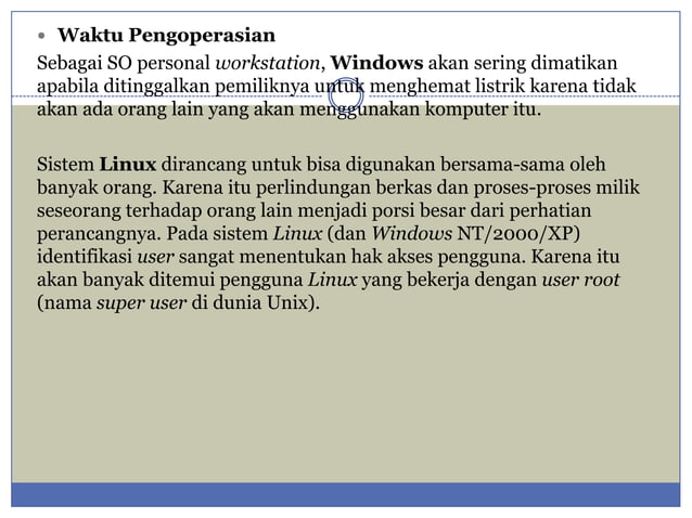 Linux dan windows | PPT