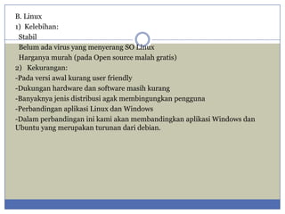 Linux dan windows | PPT