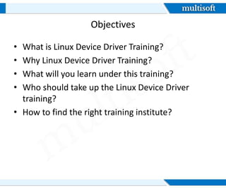 Linux Device Driver Training | PPTX | Operating Systems | Computer ...