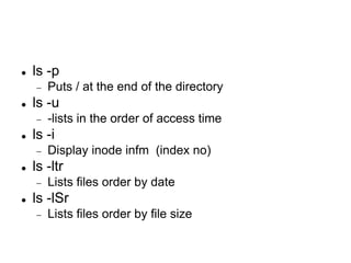 Linux - Directory commands | PPTX