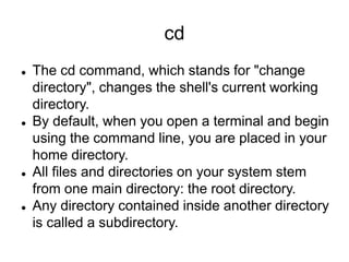 Linux - Directory commands | PPTX