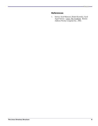 Linux Directory Structure | PDF