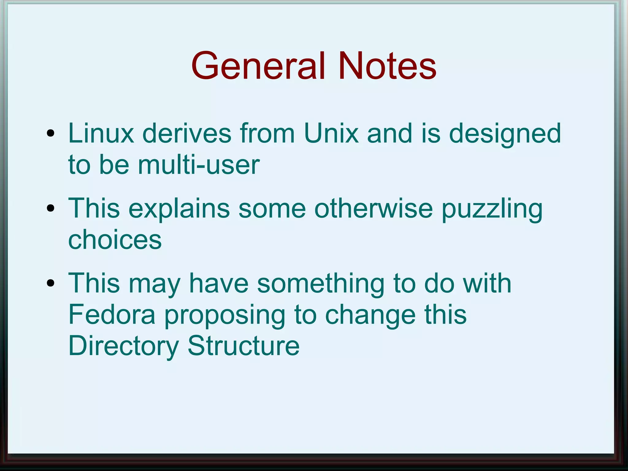 Linux Directory Structure | PDF Linux Directory Structure | PDF