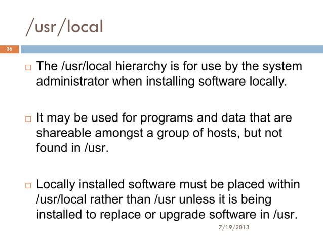 Linux directory structure by jitu mistry | PDF