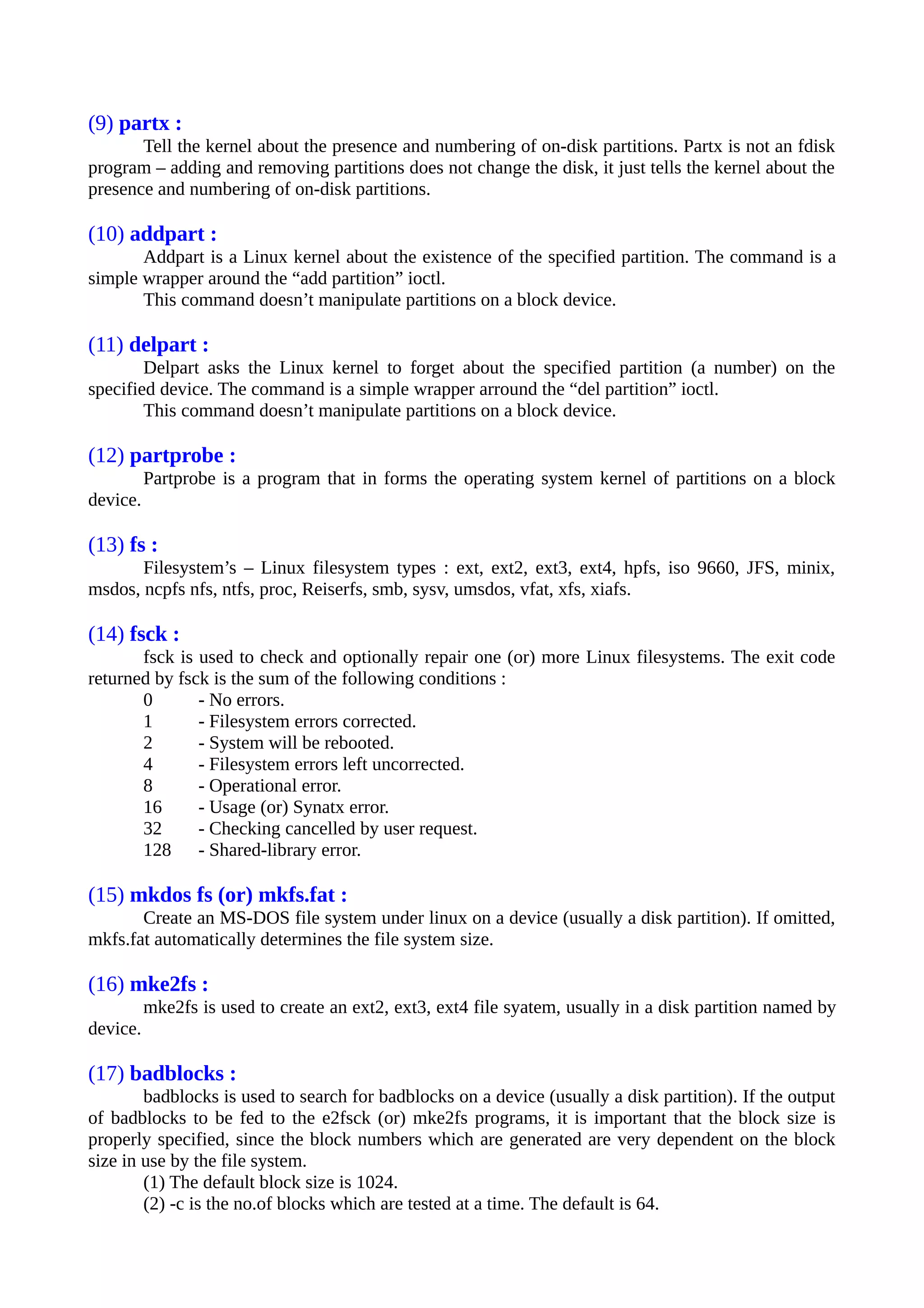 Linuxdiskmanagementcommands | PDF