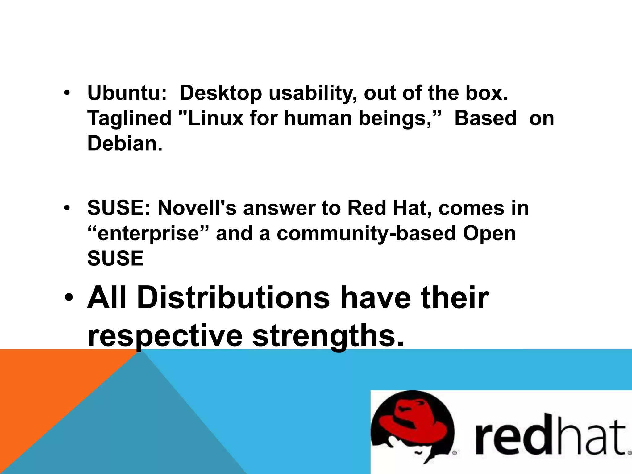 Linux distributions | PPTX