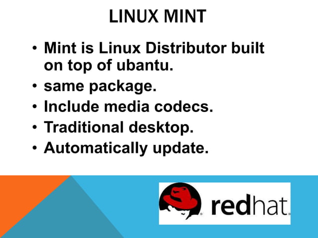 Linux distributions | PPTX