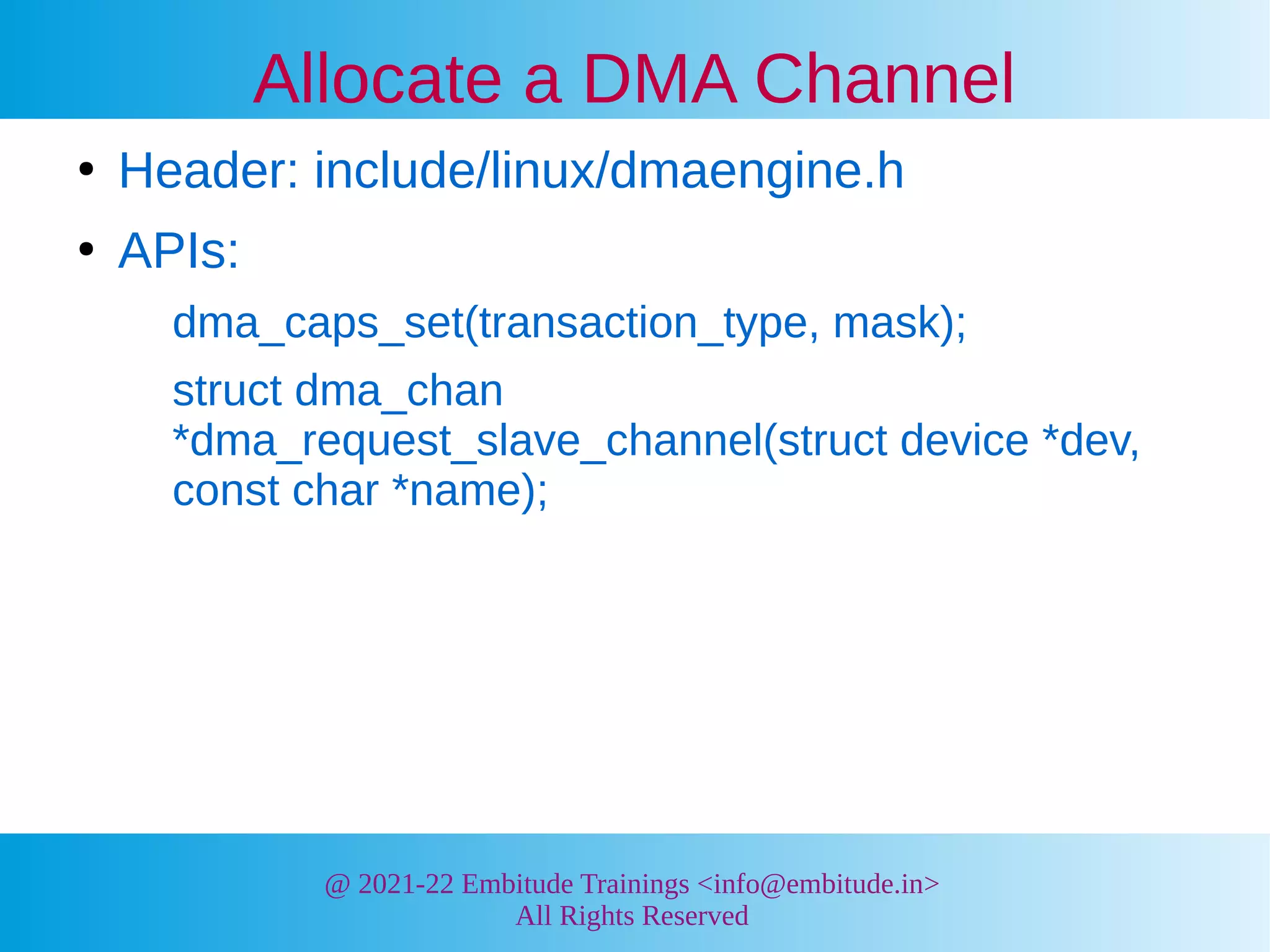 Linux dma engine | PPT
