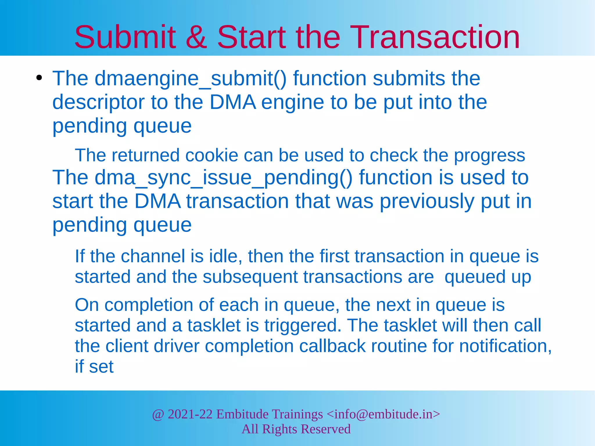 Linux dma engine | PPT