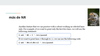 Linux Essentials - AWK_v2, introduccion, ejemplos | PPTX